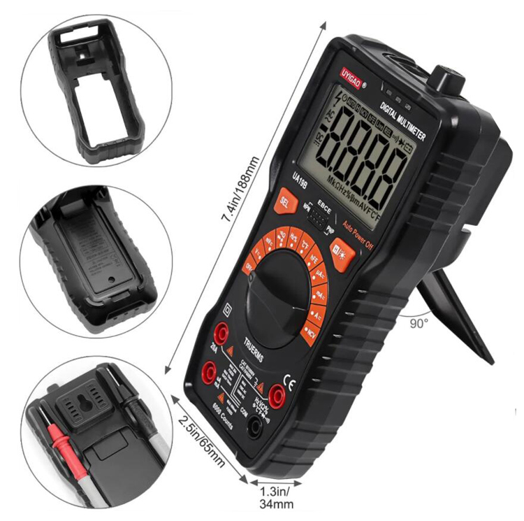 Auto Range Multimeter, True RMS, 1000V/20A DC | ATO.com