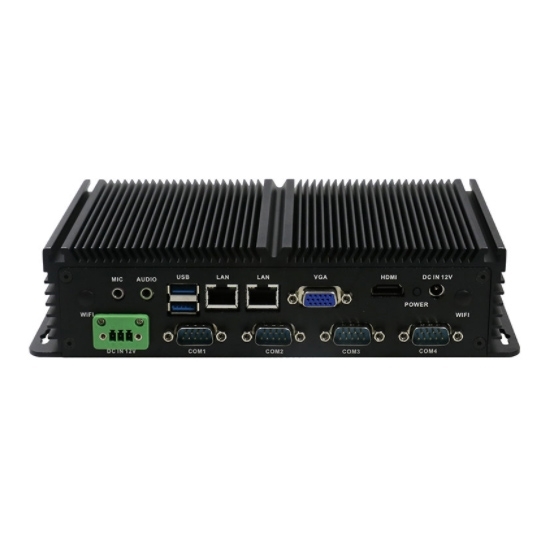 Fanless Industrial PC, J1900 quad core 2.0 GHz, 6 COM, 12V | ATO.com