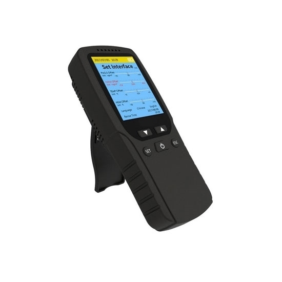 Handheld Air Quality Monitor, PM2.5/HCHO/TVOC/Temperature/Humidity ...