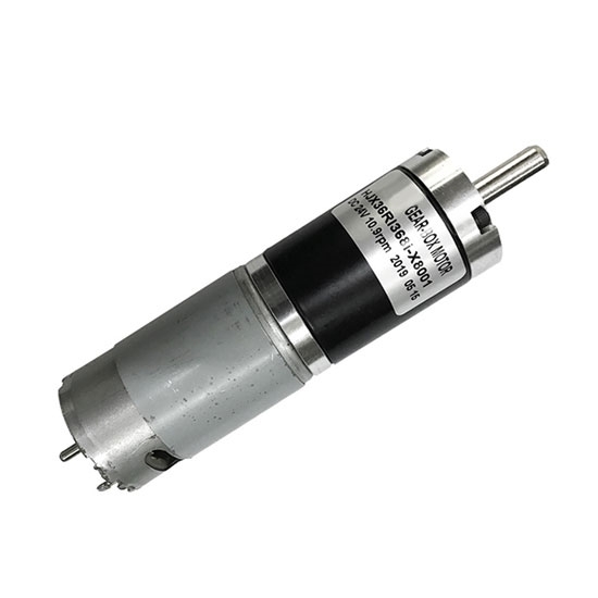 Brushed DC Motor with Gearbox, 4000rpm, 12V/24V, 36mm | ATO.com