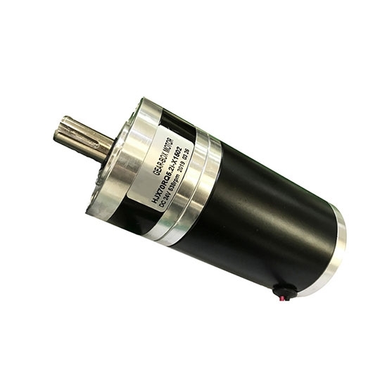 Brushed DC Motor with Gearbox, 2800rpm 12V/24V, 70mm | ATO.com