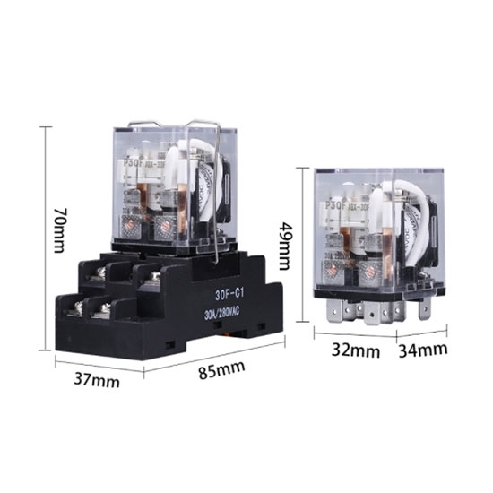 Electromagnetic Relay, DPDT, 12/24/48/110/220V | ATO.com