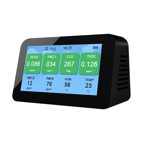 Home Air Quality Monitor, PM2.5/PM1.0/PM10/CO2/TVOC/Temperature ...
