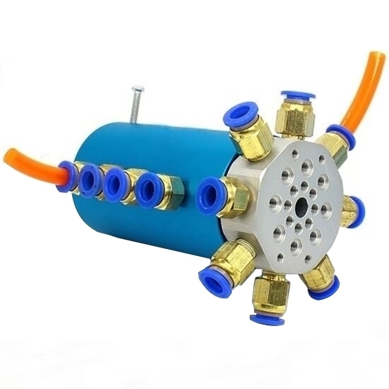 8-Passage Rotary Union, Pneumatic/Electrical Slip Ring for Air ...
