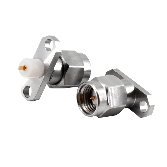 SMA Male RF Coaxial Connector, Flange Mount | ATO.com