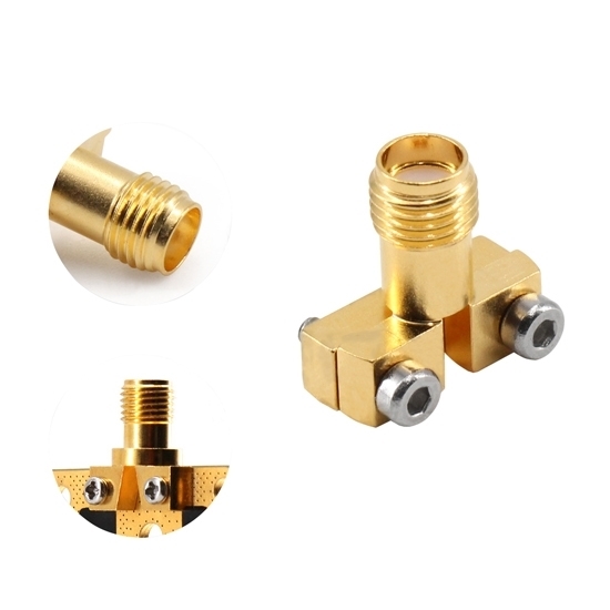 SMA Female RF Coaxial Connector, PCB Edge Mount | ATO.com