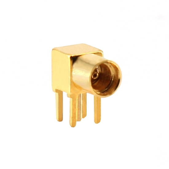 MMCX Female Right Angle RF Coaxial Connector, PCB Mount | ATO.com