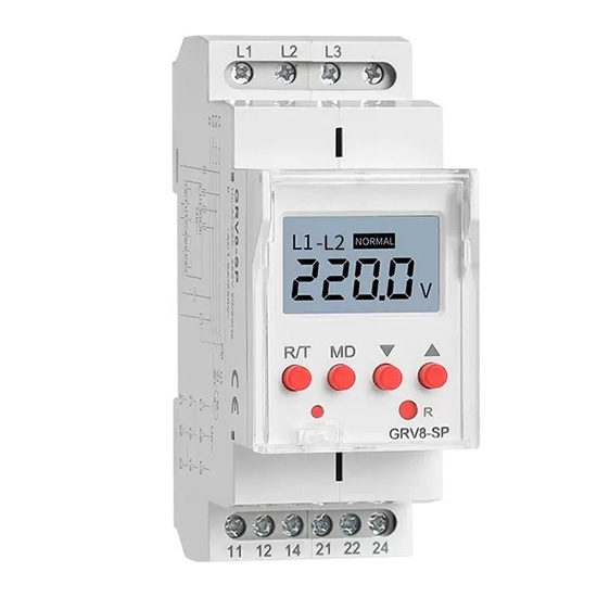 Under/Over Voltage Monitoring Relay, LCD, 3 phase 3-wire/4-wire | ATO.com