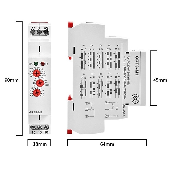 Multifunction Time Delay Relay, AC 220V, AC/DC 12-240V | ATO.com