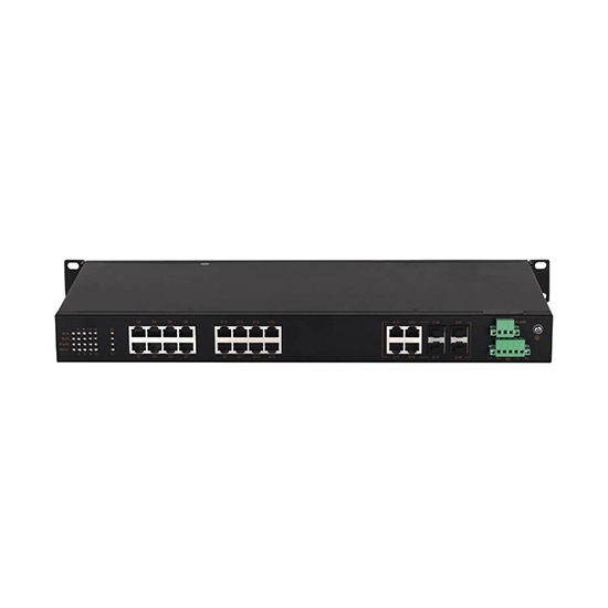 20 Port Full Gigabit Unmanaged Industrial Switch, Rack Mount | ATO.com
